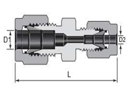 Straight-through dual card reducer